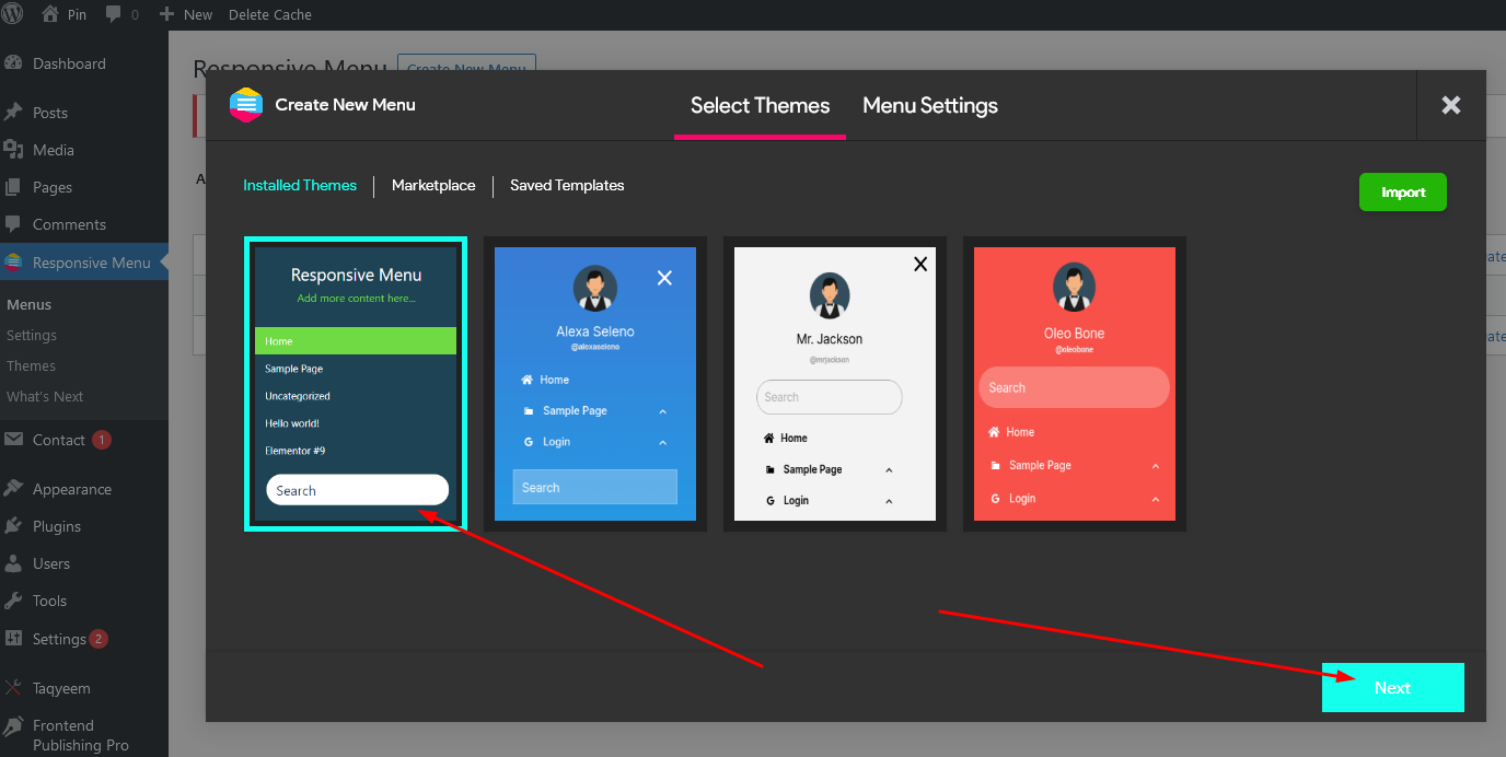 Responsive Menu Settings - Anthemes.com