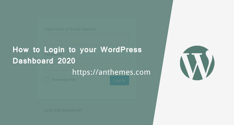 How to Login to your WordPress Dashboard 2020