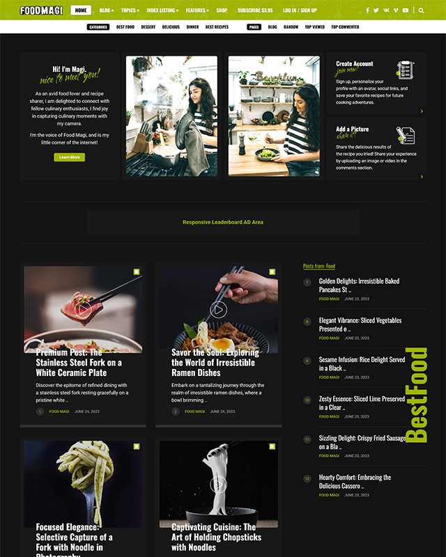 FoodMagi - Anthemes.com