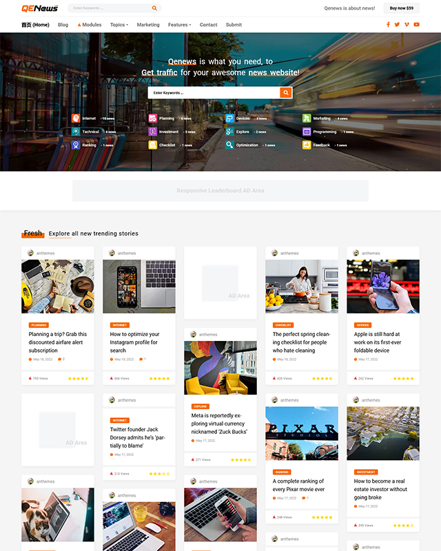 Qenews - Anthemes.com